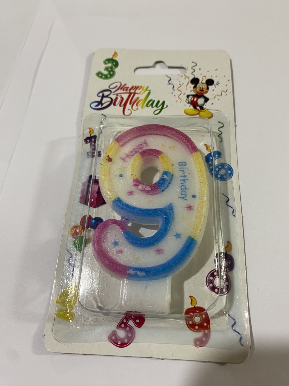 101460 شمعة رقم 9 12 قطعة - ك.م مولز